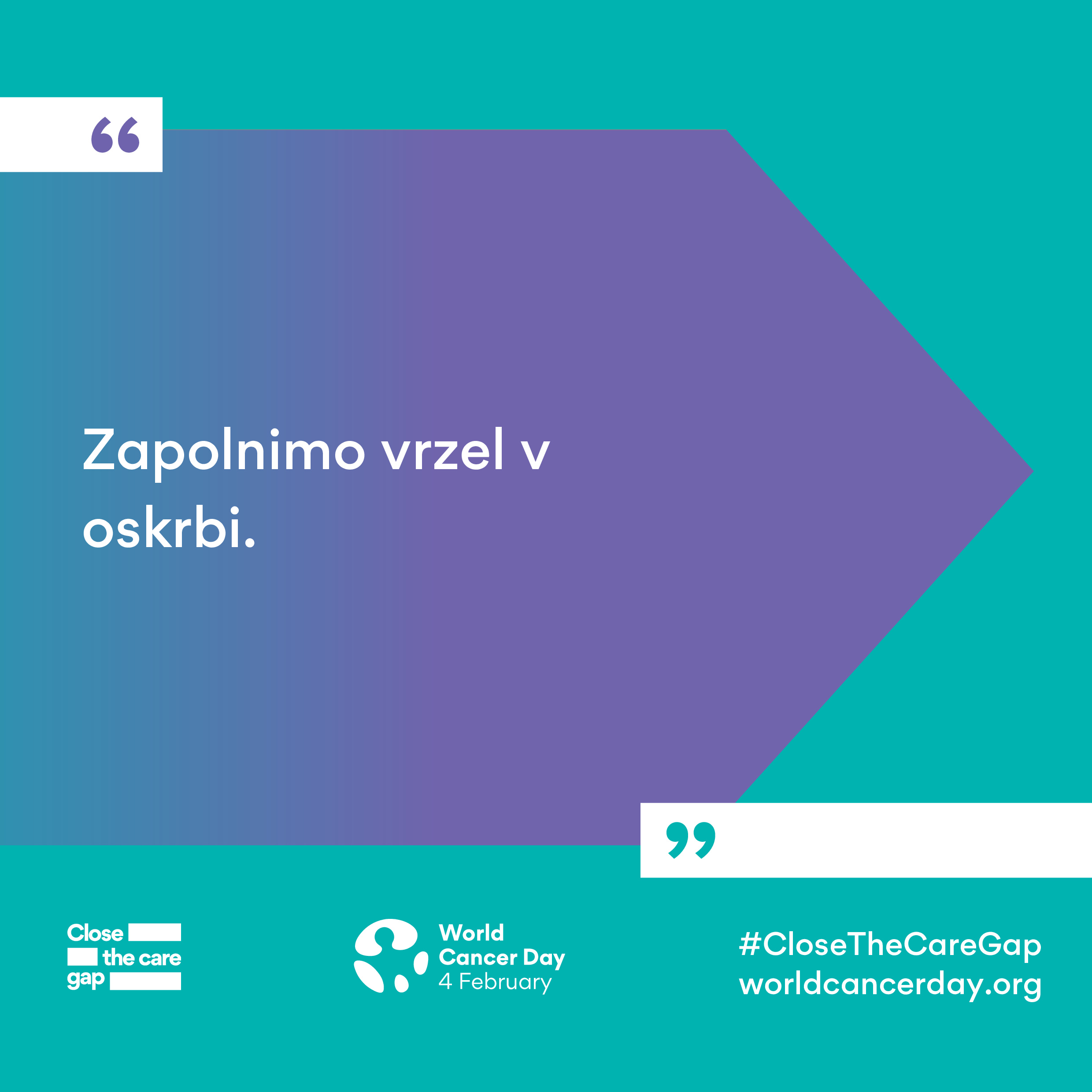 4. februar: Svetovni dan raka (World Cancer Day) | Europa Donna Slovenija
