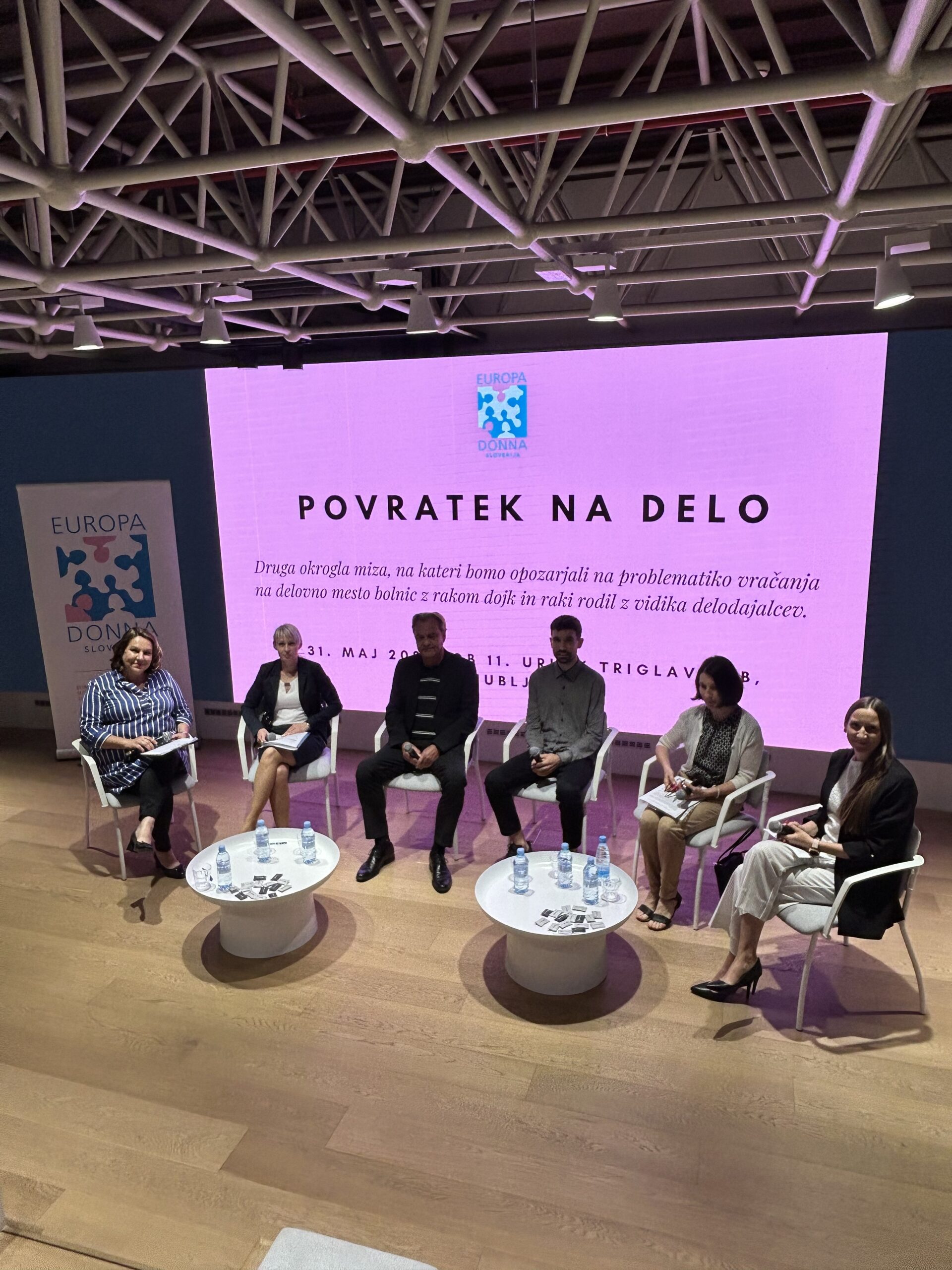 Druga okrogla miza: Povratek na delo po zdravljenju raka dojk in rakov ...